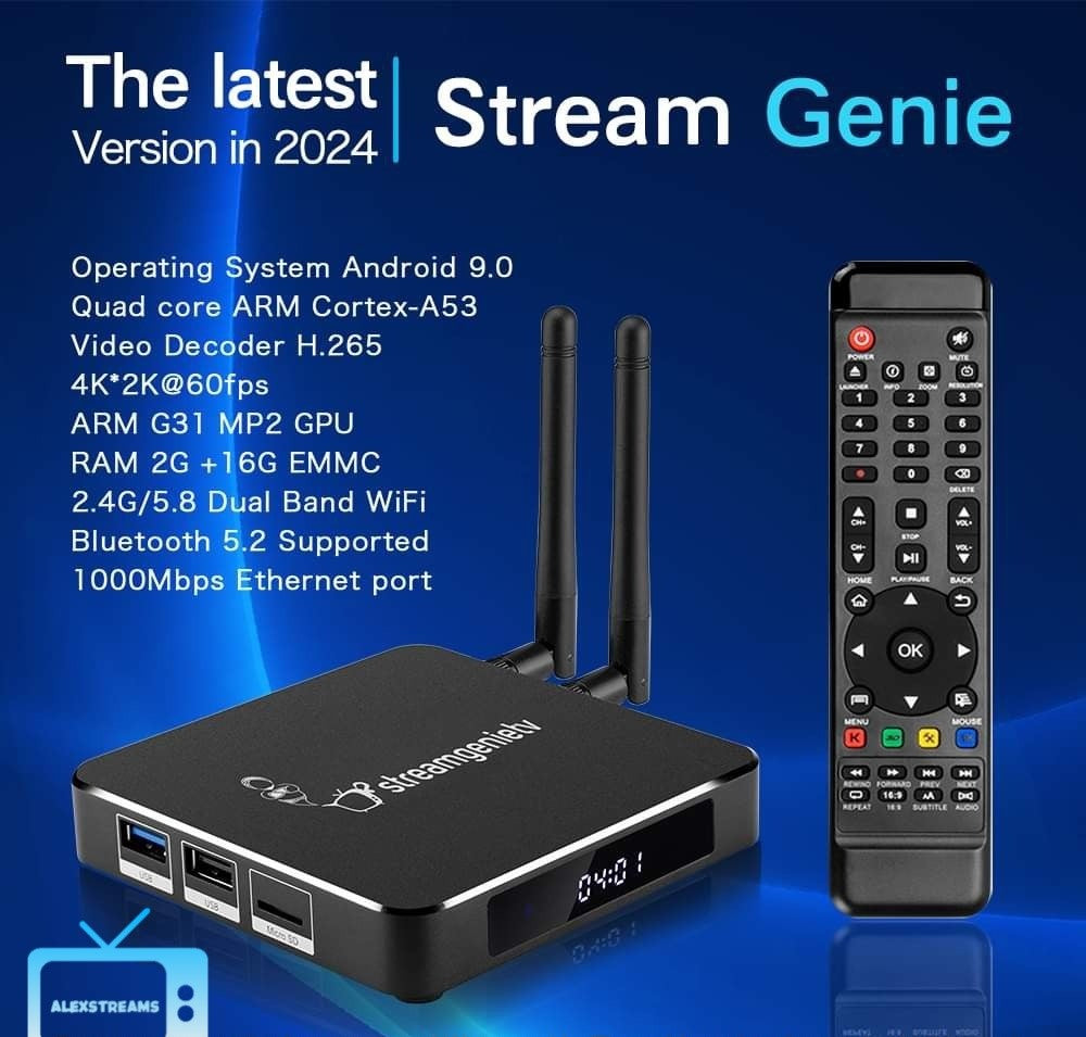 StreamGenie 2.0 TV Stream Box with Newest StreamGenie 2.0 Software - 2 ...